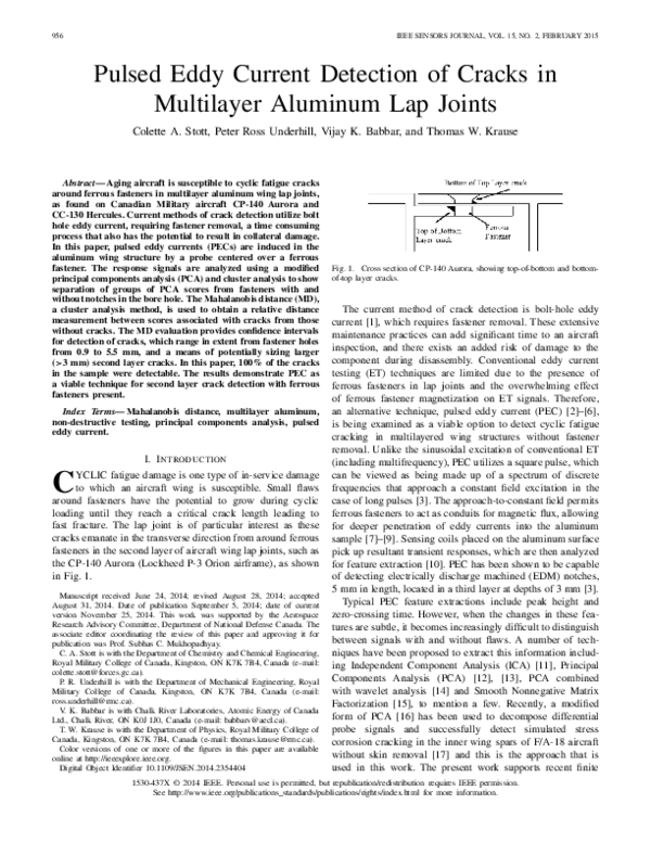 (PDF) Pulsed Eddy Current Detection of Cracks in Multilayer Aluminum Lap Joints