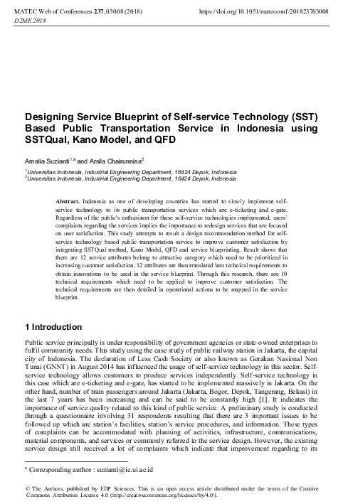 (PDF) Designing Service Blueprint of Self-service Technology (SST ...