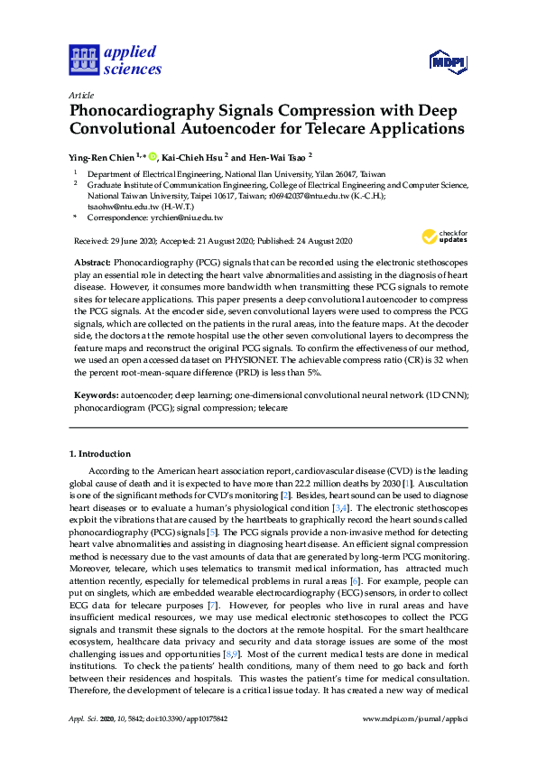 (PDF) Phonocardiography Signals Compression with Deep Convolutional ...