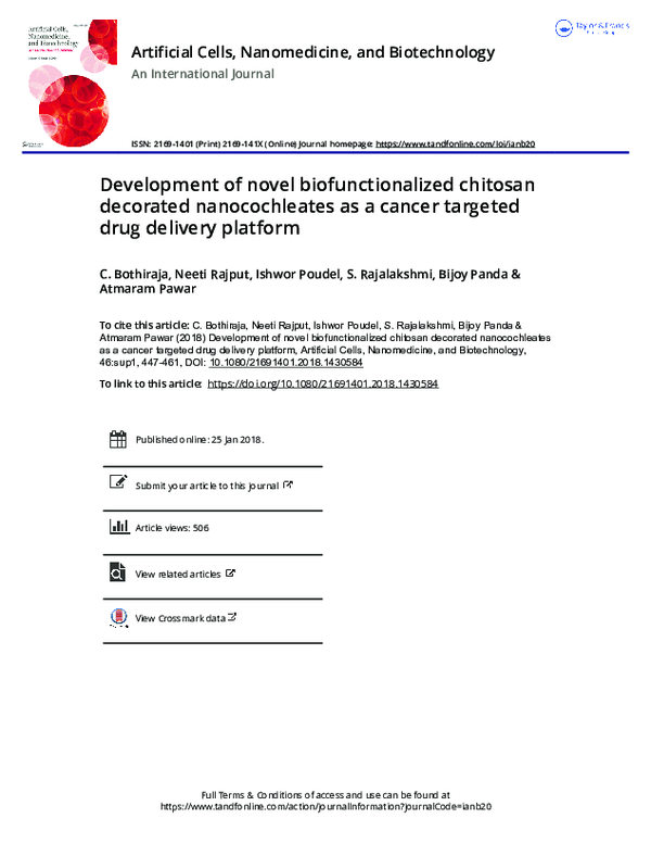 (PDF) Development of novel biofunctionalized chitosan decorated ...