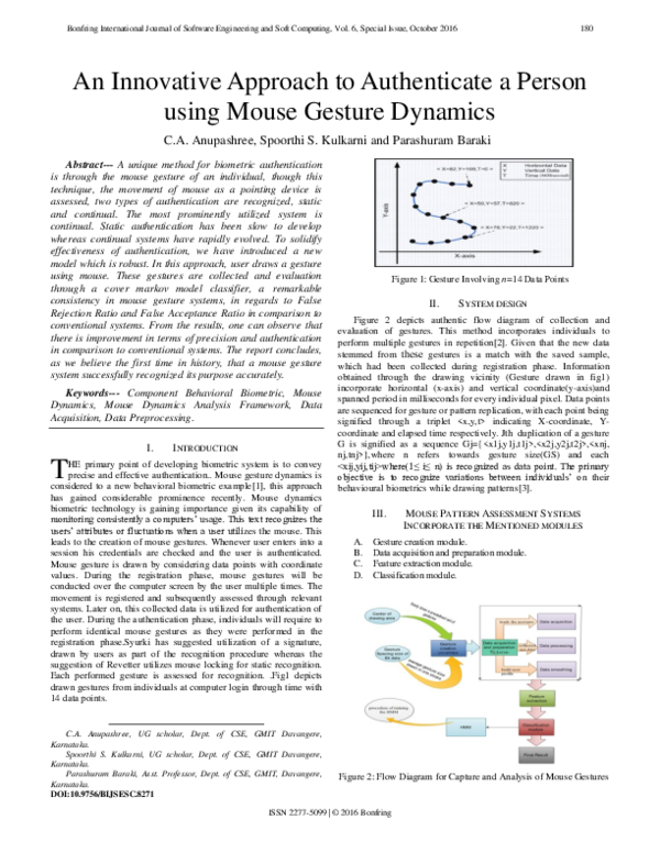 (PDF) An Innovative Approach to Authenticate a Person using Mouse Gesture Dynamics