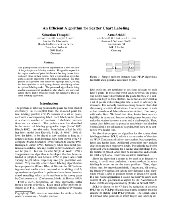 (PDF) An efficient algorithm for scatter chart labeling
