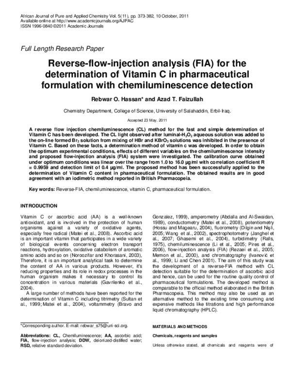 (PDF) Reverse-flow-injection analysis (FIA) for the determination of ...