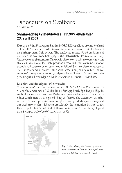 (PDF) Dinosaurs on Svalbard