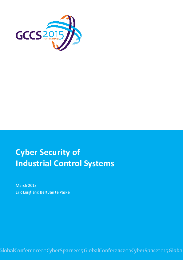 (PDF) Cybersecurity for Industrial Control Systems