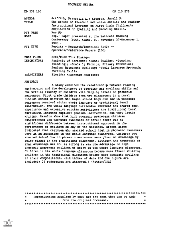 (PDF) The Effect of Phonemic Awareness Ability and Reading ...