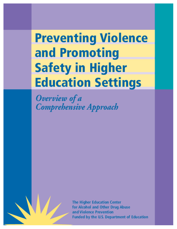 (PDF) Preventing violence and promoting safety in higher education ...