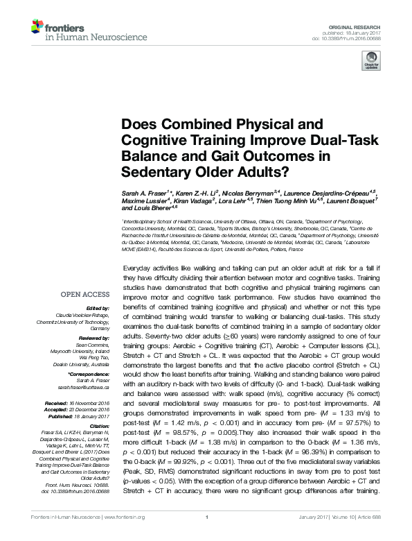 (PDF) Does Combined Physical and Cognitive Training Improve Dual-Task Balance and Gait Outcomes ...
