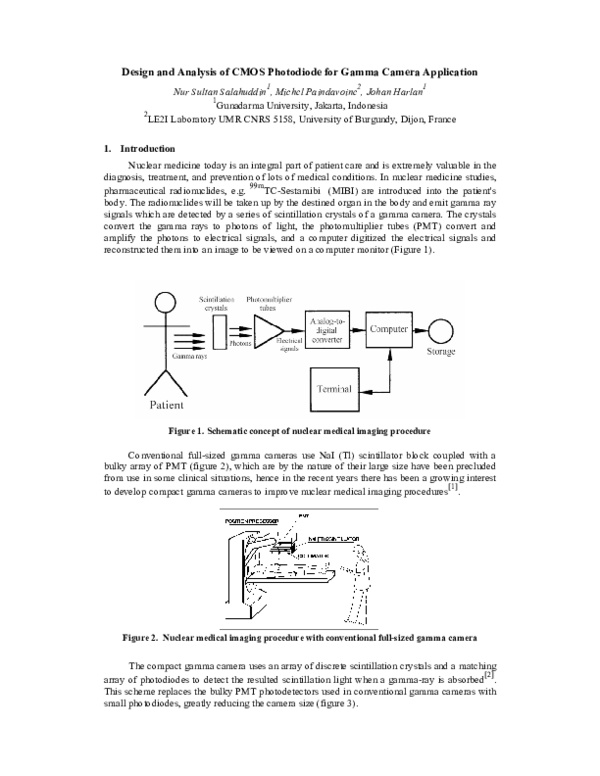(PDF) Design and Analysis of CMOS Photodiode for Gamma Camera Application