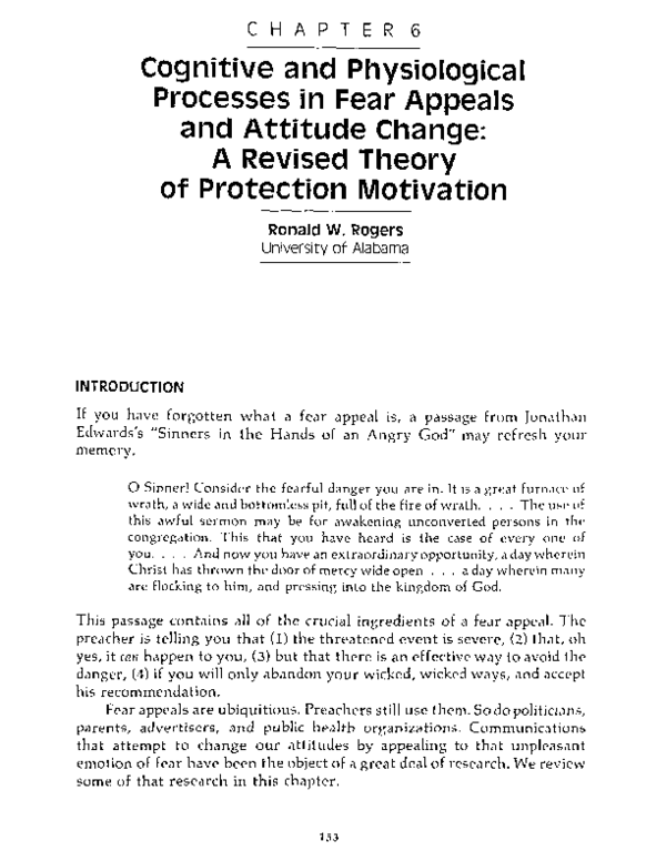 (PDF) Cognitive and physiological processes in fear appeals and ...