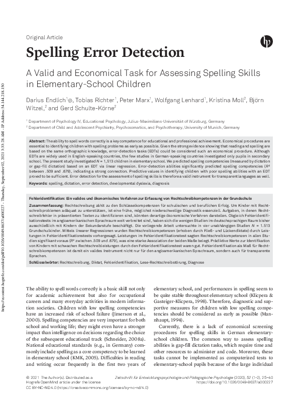 Pdf Spelling Error Detection