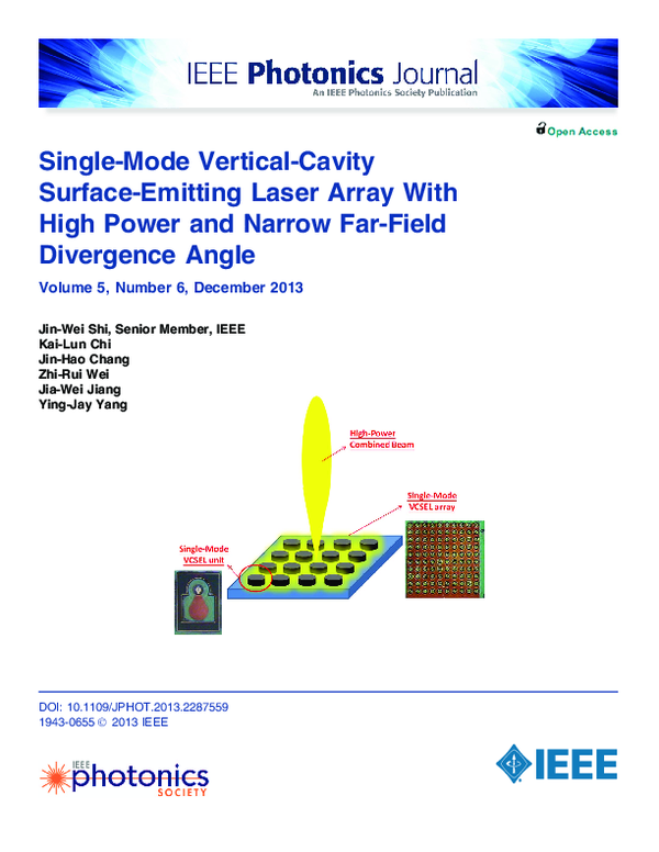 (PDF) Single-Mode Vertical-Cavity Surface-Emitting Laser Array With ...