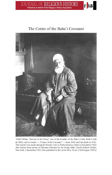 (PDF) Baha'i Religious History