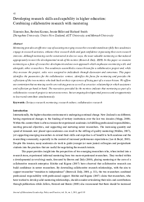 (PDF) Developing research skills and capability in higher education ...