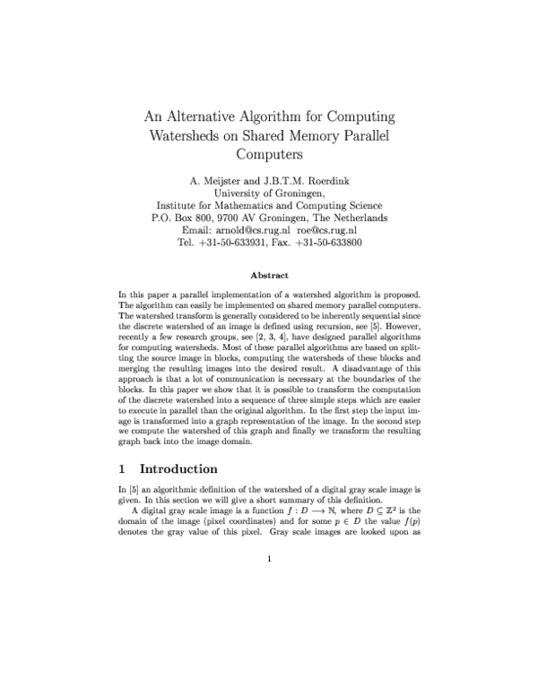 (PDF) An Alternative Algorithm for Computing