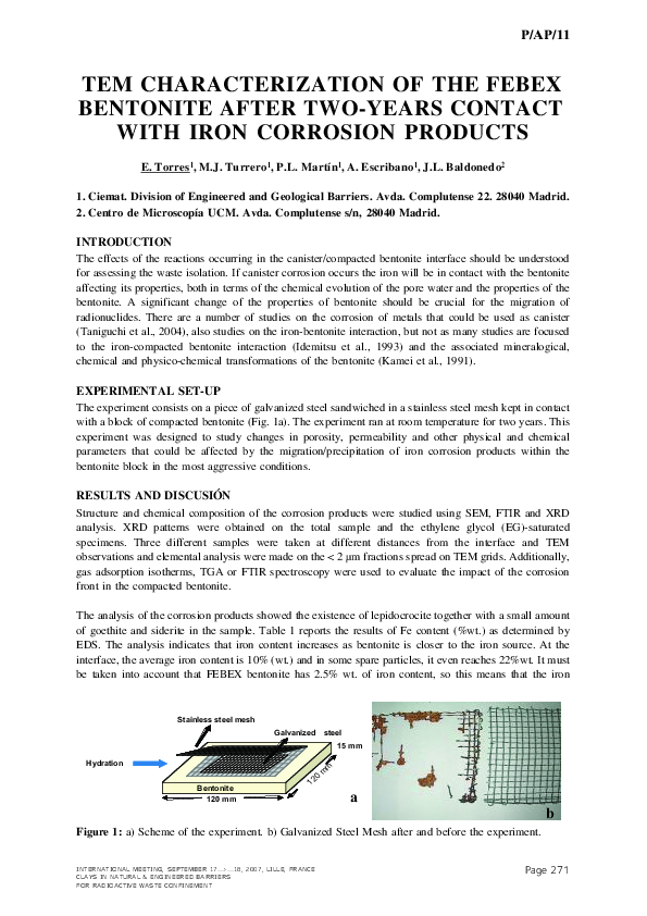 (PDF) Tem Characterization of the Febex Bentonite After Two-Years ...