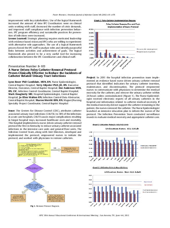 (PDF) A Nurse Driven Foley Catheter Removal Protocol Proves Clinically ...