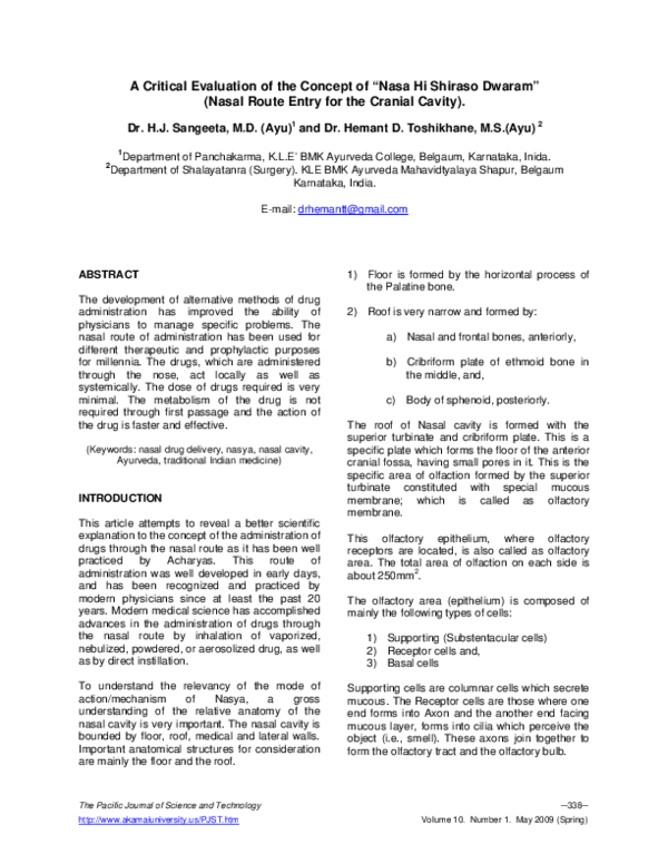 (PDF) A Critical Evaluation of the Concept of Nasa Hi Shiraso Dwaram ...