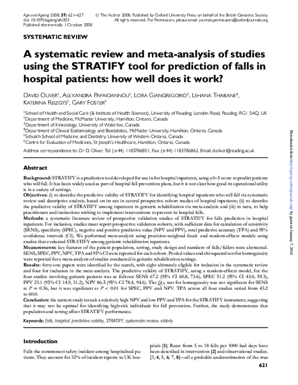 (PDF) A systematic review and meta-analysis of studies using the ...