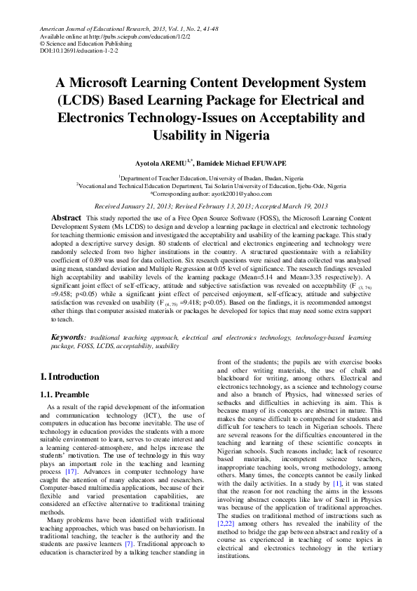 (PDF) A Microsoft Learning Content Development System (LCDS