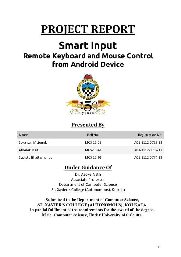 (PDF) Smart Input: Remote Keyboard and Mouse Control from Android Device