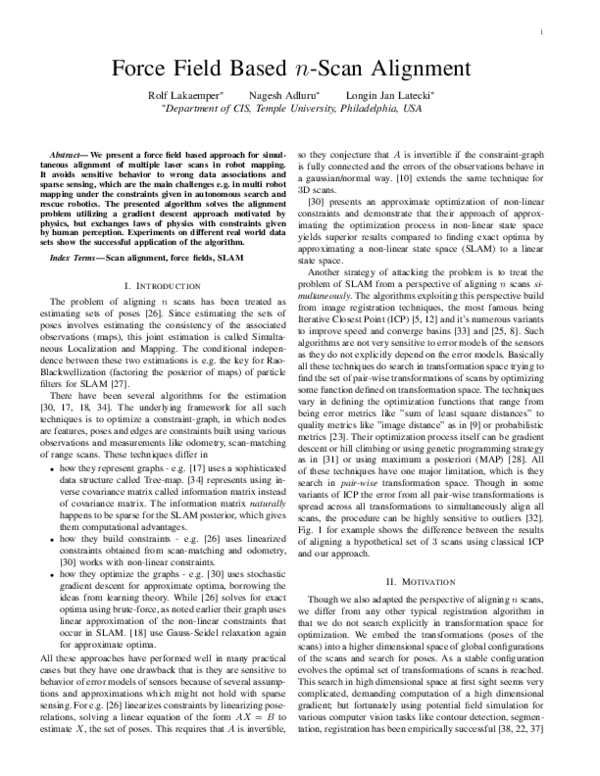 (PDF) Force field based n-scan alignment