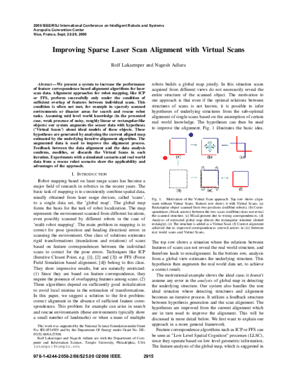 (PDF) Improving sparse laser scan alignment with Virtual Scans
