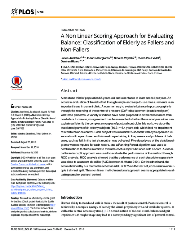 (PDF) A Non Linear Scoring Approach for Evaluating Balance ...