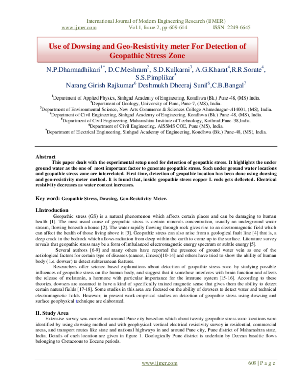 (PDF) Use of Dowsing and Geo-Resistivity meter For Detection of ...