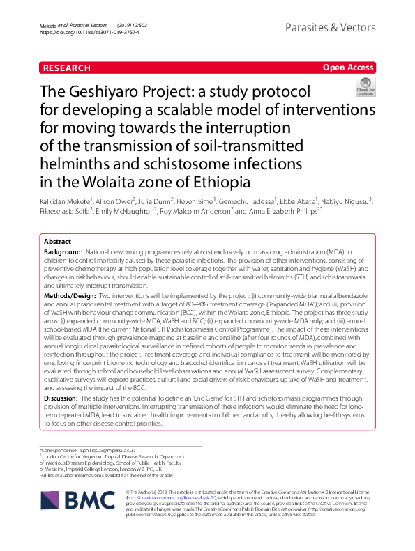 (PDF) The Geshiyaro Project: a study protocol for developing a scalable ...