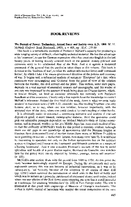 (PDF) The Pursuit of Power: Technology, Armed Force, and Society Since ...