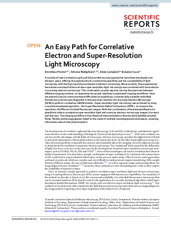 (PDF) An Easy Path for Correlative Electron and Super-Resolution Light ...
