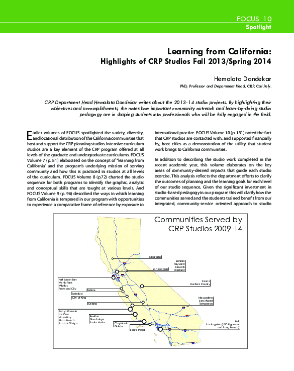 (PDF) Learning from California: Highlight of CRP Studios Fall 2013 ...