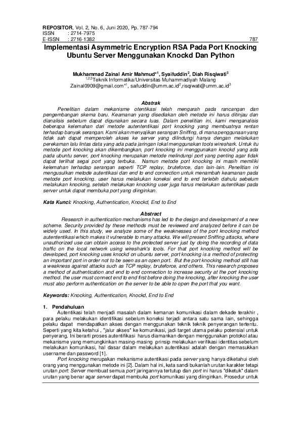 (PDF) Implementasi Asymmetric Encryption Rsa Pada Port Knocking Ubuntu ...