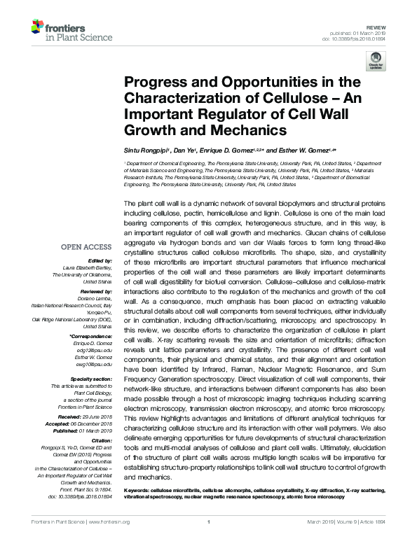 (PDF) THE STRUCTURES OF CELLULOSE | Rajai Atalla - Academia.edu