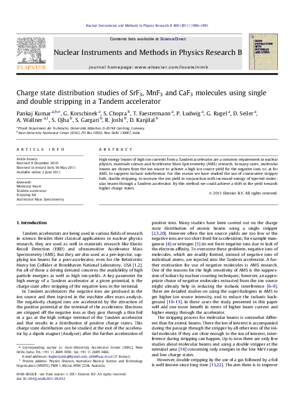 (PDF) Charge state distribution studies of SrF3, MnF3 and CaF3 ...