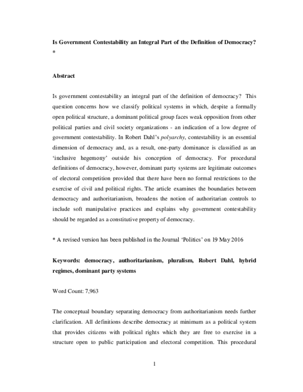 (PDF) Is government contestability an integral part of the definition ...