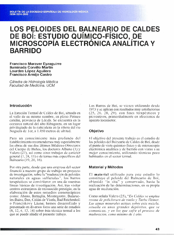 (PDF) Caracterización de peloides nacionales de uso terapéutico ...