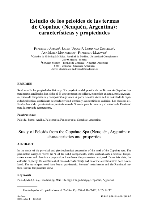 (PDF) Estudio de los peloides de las termas de Copahué (Neuquén ...