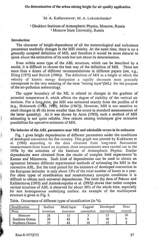 (PDF) On determination of the urban mixing height for air quality ...