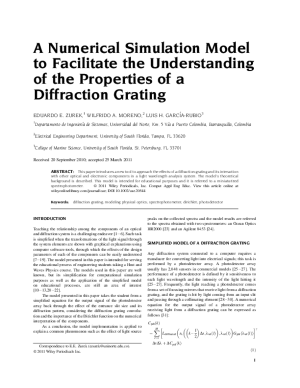 (PDF) A numerical simulation model to facilitate the understanding of ...