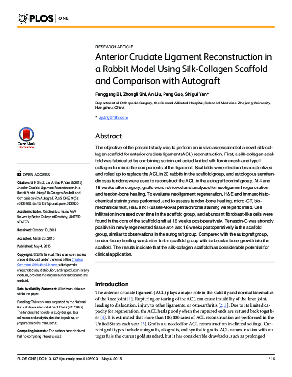 (PDF) Anterior cruciate ligament reconstruction in adolescents with ...