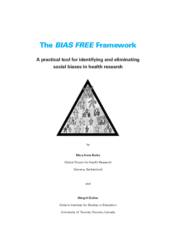 (PDF) The BIAS FREE Framework. A practical tool for identifying and ...