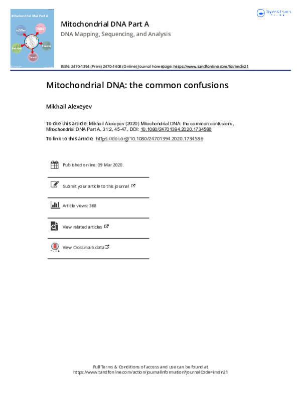 (PDF) Mitochondrial DNA studies of Native Americans: Conceptions and ...