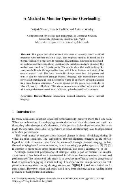 (PDF) A Method to Monitor Operator Overloading