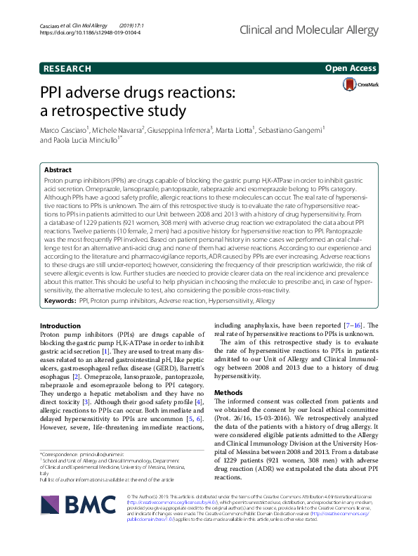 (PDF) PPI adverse drugs reactions: a retrospective study