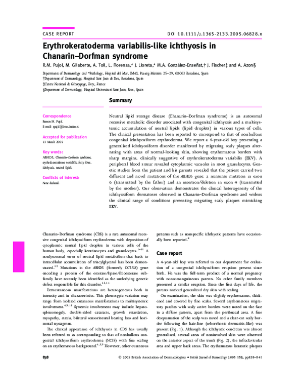 (PDF) The phenotypic and genotypic spectra of ichthyosis with confetti ...