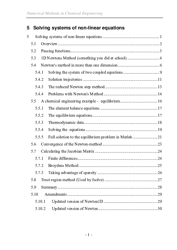 (PDF) Solving Systems of Nonlinear Equations