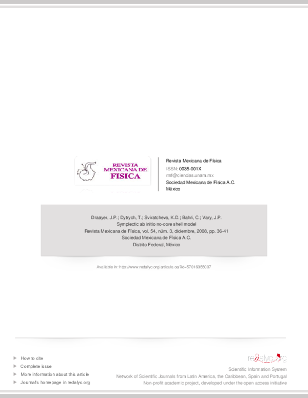 Pdf Symplectic Ab Initio No Core Shell Model