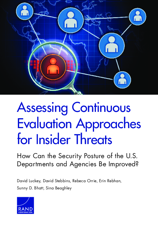 (PDF) Assessing Continuous Evaluation Approaches for Insider Threats ...